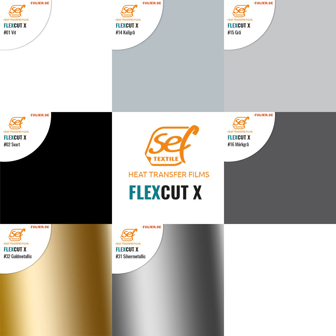 SEF FlexCut X Textilvinyl Sl t Folier se SEF FlexCut X Textilvinyl Sl t Folier se